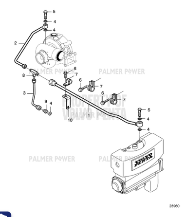 VOLVO PENTA 22802140 Breather Pipe | PalmerPower