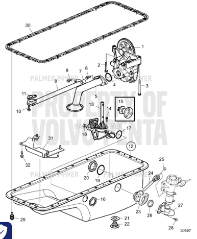 VOLVO PENTA 22391513 Oil Pump | PalmerPower