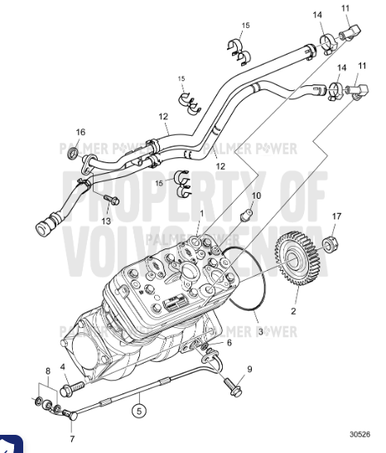 VOLVO PENTA 22701992 Pressure Hose | PalmerPower