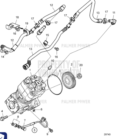 VOLVO PENTA 25375469 Retainer | PalmerPower