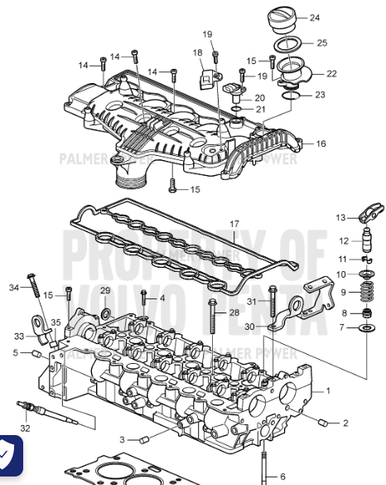 VOLVO PENTA 30677517 Oil Filler Cap | PalmerPower