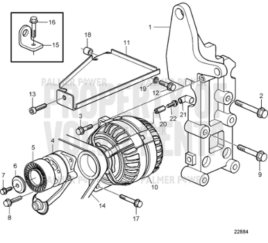 VOLVO PENTA 31251252 Belt Tensioner | PalmerPower