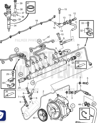 VOLVO PENTA 3582803 Leak-Off Line | PalmerPower