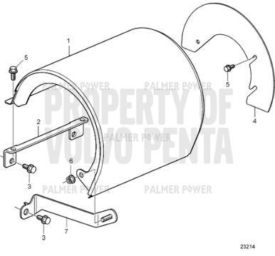 VOLVO PENTA 3589025 Heat Shield | PalmerPower