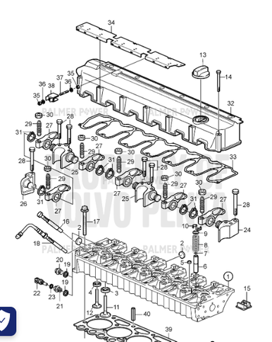 VOLVO PENTA 3801430 Cylinder Head, Reman | PalmerPower
