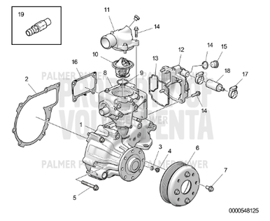 VOLVO PENTA 3801872 Coolant Pump, Reman | PalmerPower
