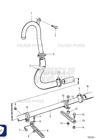 VOLVO PENTA 3825326 Tube | PalmerPower