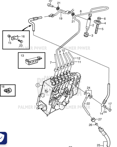 VOLVO PENTA 3827865 Delivery Pipe | PalmerPower