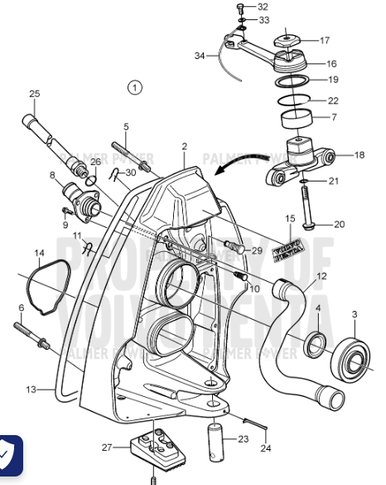 VOLVO PENTA 3840759 Retainer | PalmerPower