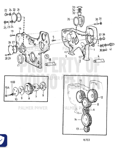 VOLVO PENTA 471505 Timing Gear Casing | PalmerPower