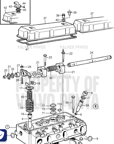 VOLVO PENTA 477968 Sealing Strip | PalmerPower