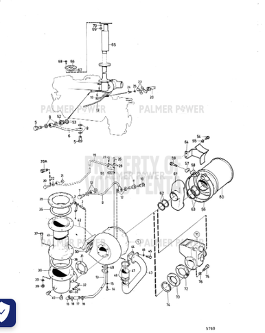 VOLVO PENTA 836887 Weld Flange | PalmerPower