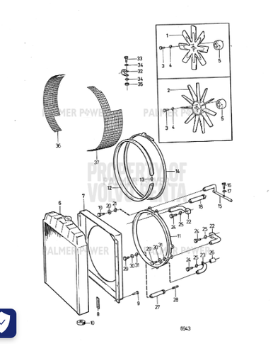 VOLVO PENTA 844061 Fan Shroud | PalmerPower