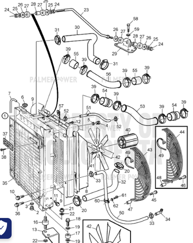 VOLVO PENTA 866092 Radiator | PalmerPower