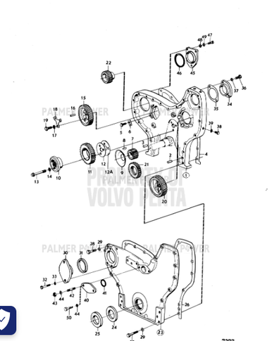 VOLVO PENTA 950588 Pin | PalmerPower