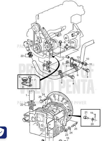VOLVO PENTA 953288 Stud | PalmerPower