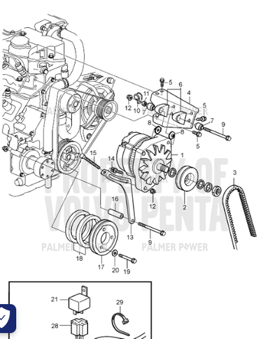 VOLVO PENTA 967583 Retainer | PalmerPower