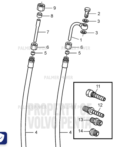 VOLVO PENTA 977677 Nipple | PalmerPower