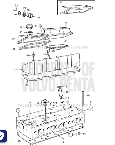 VOLVO PENTA 977771 Flange Screw | PalmerPower
