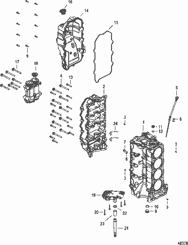 MERCURY 8M0122813 Cylinder Block | PalmerPower