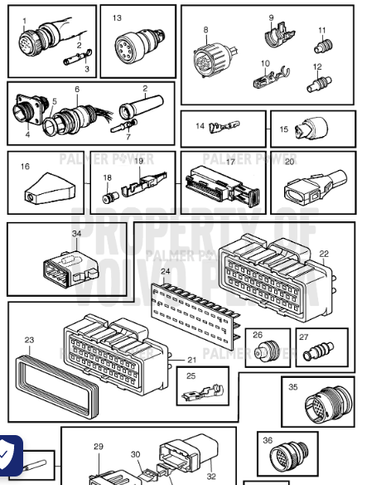VOLVO PENTA 8155901 Cable Terminal | Electrical Materials | PalmerPower