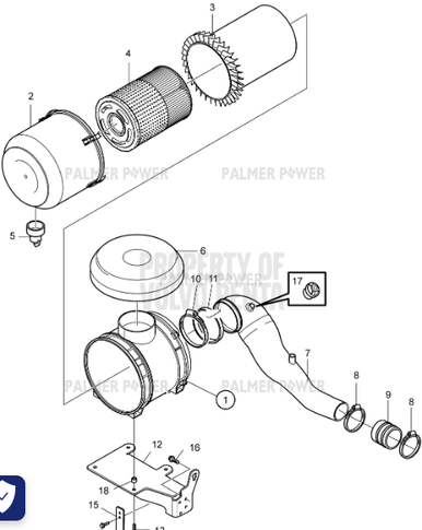 VOLVO PENTA 20797265 Hose Clamp | PalmerPower