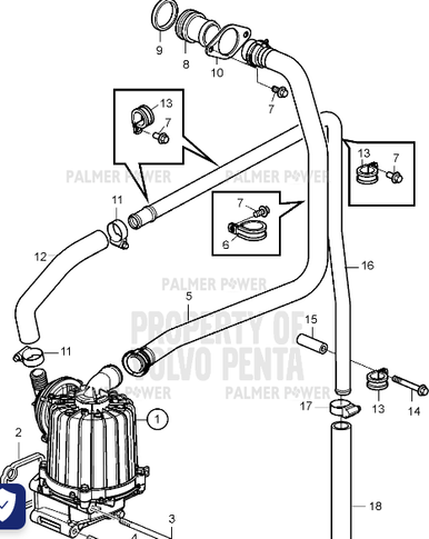 VOLVO PENTA 21518407 Adapter | PalmerPower