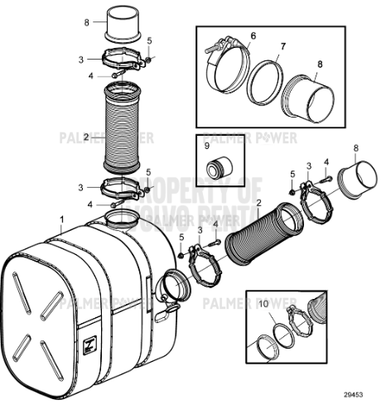 VOLVO PENTA 22056196 Silencer | PalmerPower