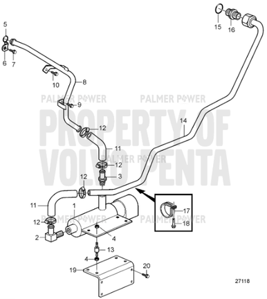 VOLVO PENTA 22238281 Pipe | PalmerPower