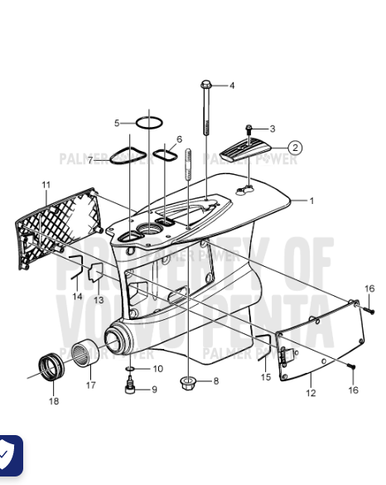 VOLVO PENTA 22582539 Hex. Socket Sunk Screw | PalmerPower
