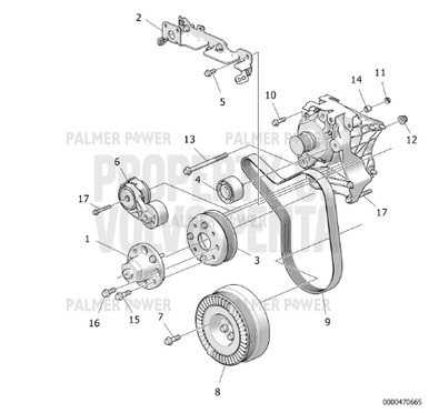 VOLVO PENTA 23764900 V-Ribbed Belt | PalmerPower