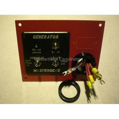 WESTERBEKE 35275 Panel, Genset Start-Stop Red | PalmerPower