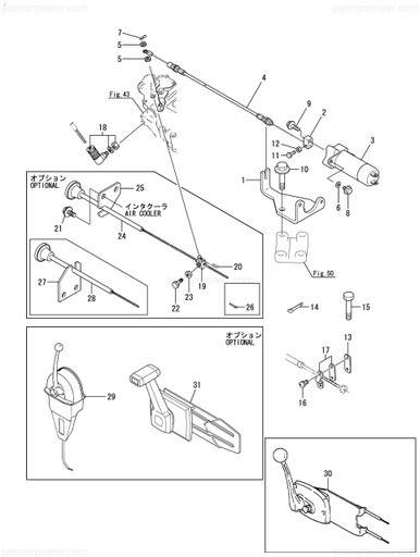 YANMAR 119175-67350 Cable, Control | PalmerPower