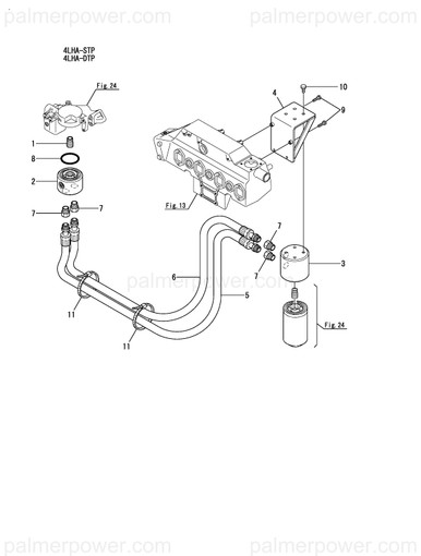 YANMAR 119175-35180 Bracket, Filter | PalmerPower