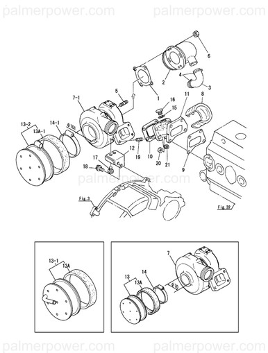 YANMAR 119588-13501 Elbow, Water Mixing | PalmerPower