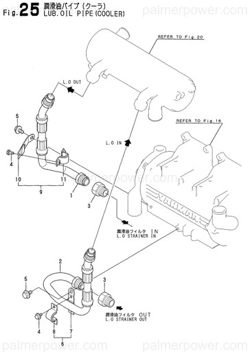 YANMAR 119175-39140 Retainer, Pipe | PalmerPower