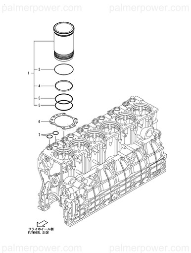 YANMAR 148620-01290 Packing, Liner | PalmerPower