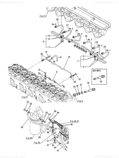 YANMAR 127420-59080 Retainer Assy, Pipe | PalmerPower
