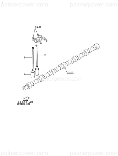 YANMAR 148620-14460 Rod Assy, Push Exh | PalmerPower