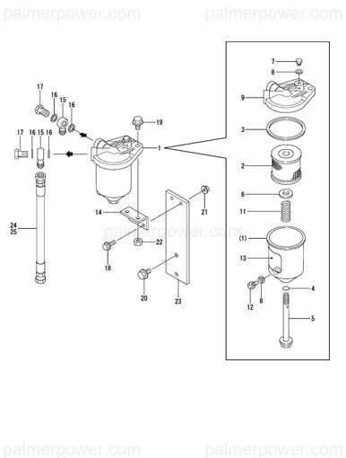 YANMAR X0300120414 Seat, Spring | PalmerPower