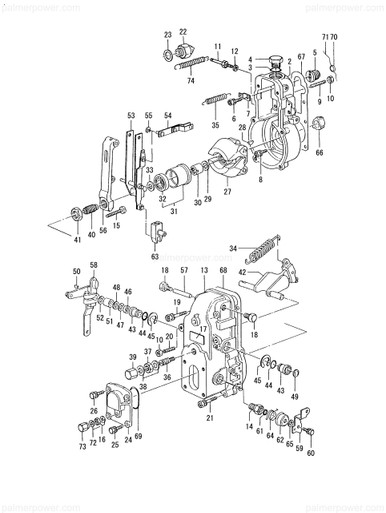YANMAR X1540006300 Housing, Governor - Palmer Power