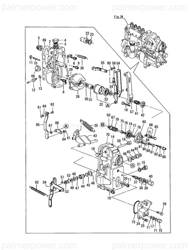 YANMAR X1540045120 Housing, Governor - Palmer Power