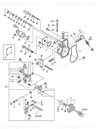 YANMAR 129670-61060 Cover, Governor Case - Palmer Power