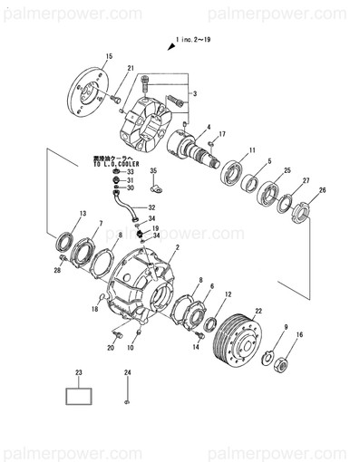 YANMAR 128625-89200 Shaft - Palmer Power