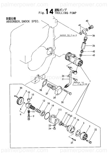 YANMAR 177068-04391 Gear, Governor Z=30 - Palmer Power