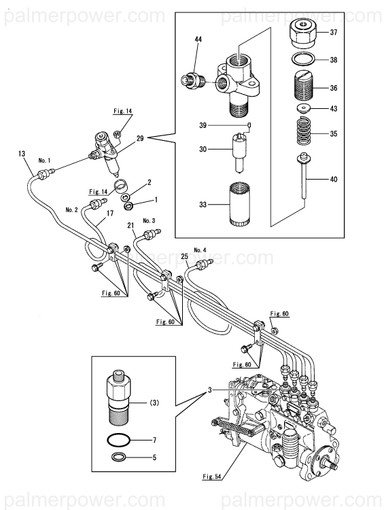YANMAR 124400-53050 Valve Assy,Injection - Palmer Power