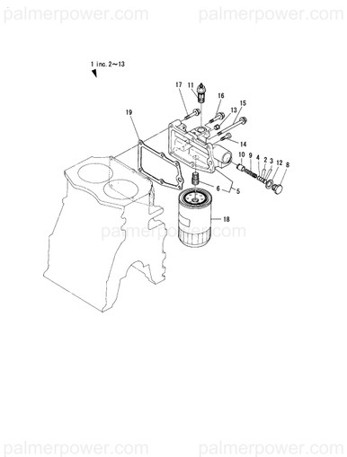 YANMAR 120445-35801 Valve, Relief - Palmer Power