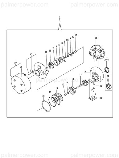 YANMAR 127652-18870 Bearing, Thrust - Palmer Power