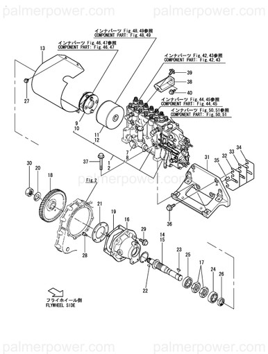 YANMAR 126618-54362 Case, Bearing - Palmer Power