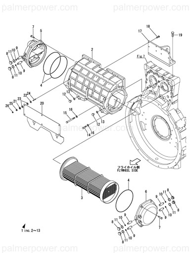 YANMAR 148960-18352 Support,Intercooler - Palmer Power